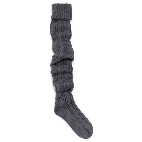 Womens Chunky Cable Knit Over The Knee Socks Muk Luks