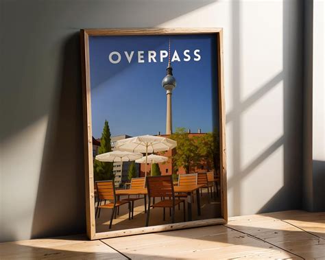 Cs2 Overpass Cafe Retro Travel Poster Cs2 Csgo Merch Game Room