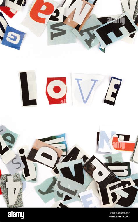 Cut Out Letters Hi Res Stock Photography And Images Alamy