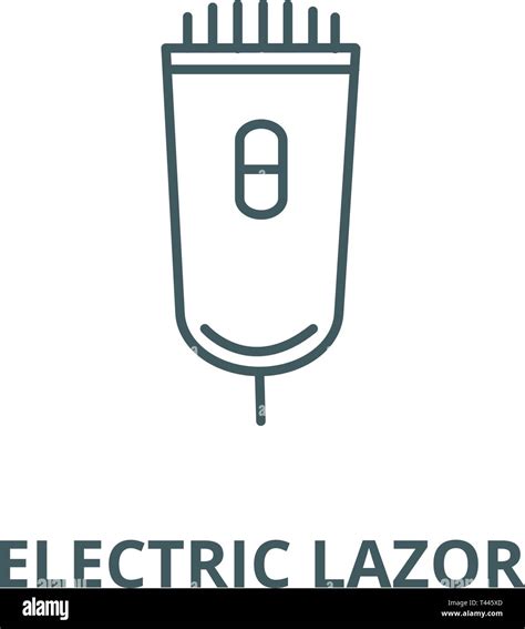 Electric Lazor Line Icon Vector Electric Lazor Outline Sign Concept
