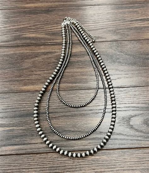 Handmade Navajo Bead Necklace Fashion By Bella Boutique