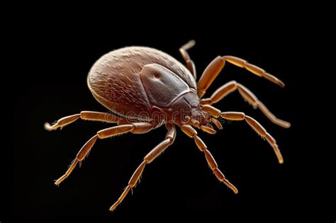 High Detailed Rendering Of Ixodes Tick Stock Illustration
