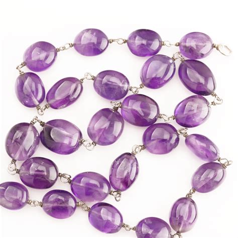 Amethyst Bead Necklace Arts And Crafts Era At 1stdibs