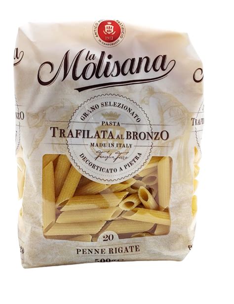La Molisana Penne Rigate Nr 20 Paste Penne Rigate Grau Dur