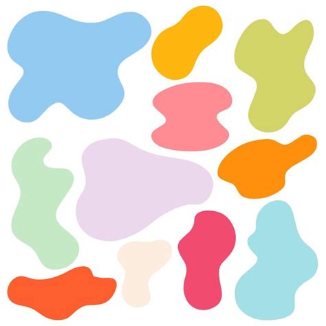 Forma Abstracta De Color Vectorial Vector Premium