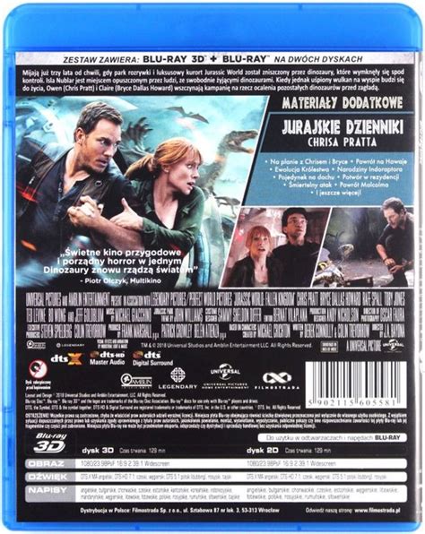 Jurassic World Fallen Kingdom Blu Ray 3d Blu Ray Onbekend Dvds