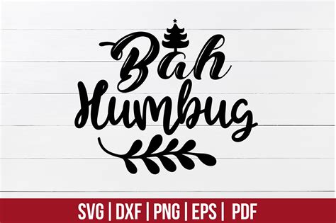 Bah Humbug Svg Design Graphic By Akdesignstorebd · Creative Fabrica