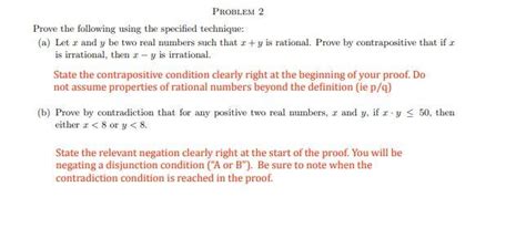 Solved Problem 2 Prove The Following Using The Specified