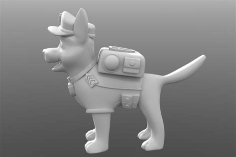 Archivo Stl Chase Paw Patrol・objeto Imprimible En 3d Para Descargar・cults