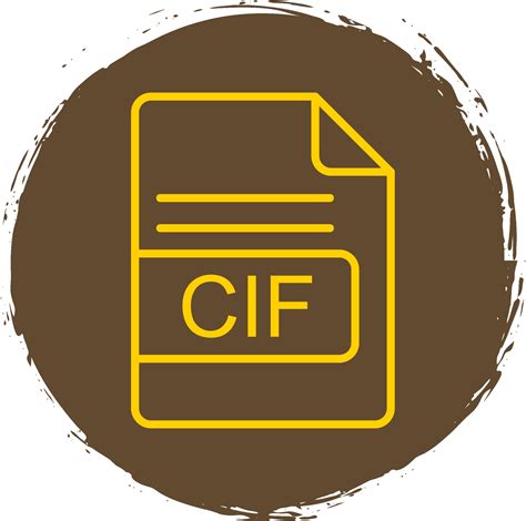 Cif File Format Line Circle Sticker Icon 43960493 Vector Art At Vecteezy
