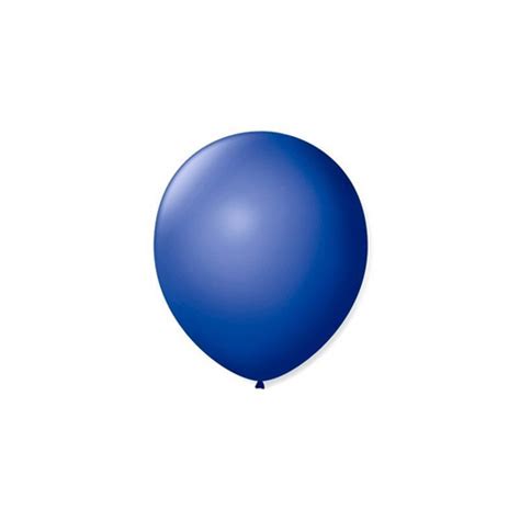 Balão De Látex Liso Azul Cobalto 7 Polegadas Com 50 Un Em Promoção