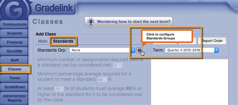 Creating Custom Standards Gradelink Support Community