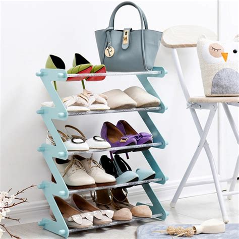 Полиця для взуття органайзер компактний стійка складна Shoe Rack Yh 8802 5 зберігання речей та