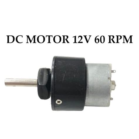 12v 60 Rpm High Torque Dc Motor Electric Micro Speed Geared