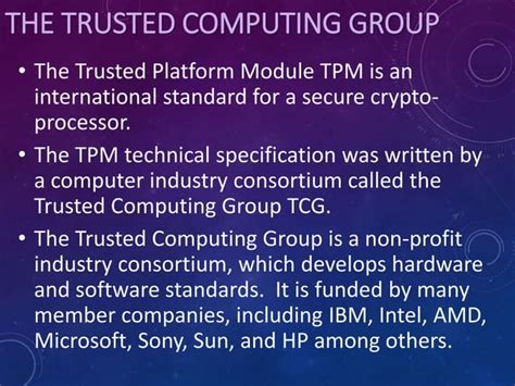 Trusted Computing Security Platformppt