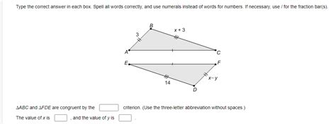 Type The Correct Answer In Each Box Spell All StudyX
