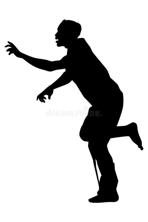 Zombie Silhouette Vector Stock Vector Illustration Of Black 256894157