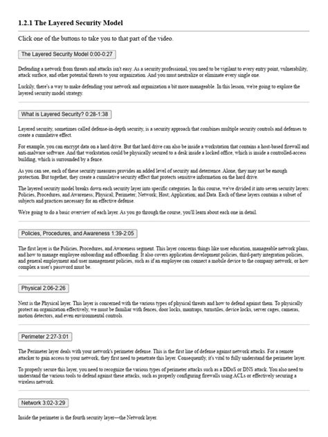 121 The Layered Security Model Pdf Security Computer Security