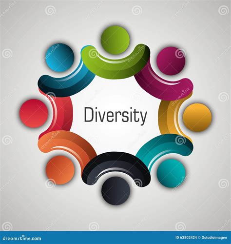 People Diversity Colorful Icon Stock Illustration Illustration Of