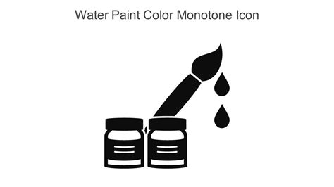 Water Paint Color Monotone Icon In Powerpoint Pptx Png And Editable Eps Format PPT PowerPoint