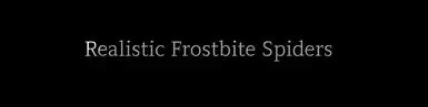 Faster Frostbite Spiders At Skyrim Nexus Mods And Community