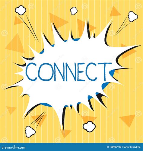 Handwriting Text Connect Concept Meaning Being Together Contact