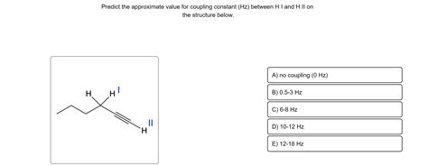 Solved Predict The Splitting Pattern Predicted For The Chegg
