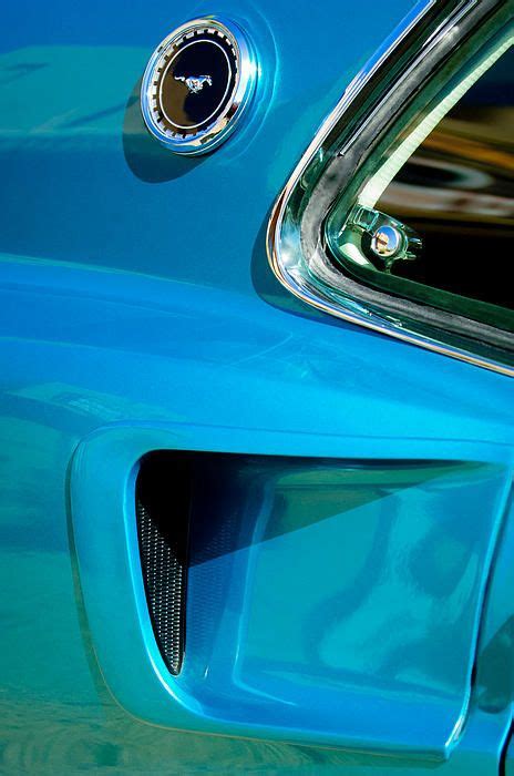 1969 Ford Mustang Mach 1 Side Emblem By Jill Reger