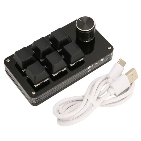 6 Key Mini Keypad With Knob Usb Diy Programmable Keyboard Osu Gaming