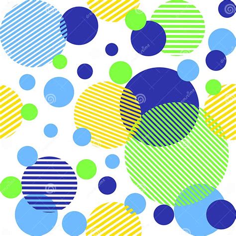 Green And Yellow Abstract Geometric Background With Circles Trendy