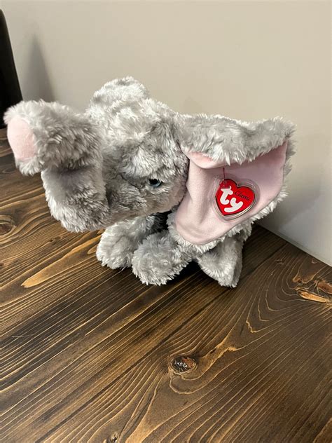 Ty Classics Collection Teensy The Elephant 16 Inch Rare Etsy