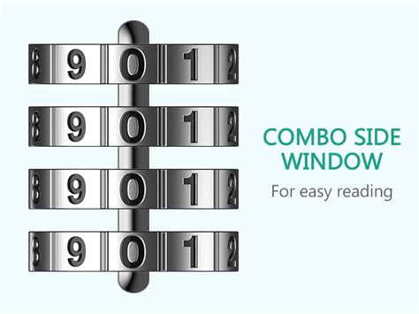 ORIA 4 Digit Padlock New Version Combination Lock With 2 Keys