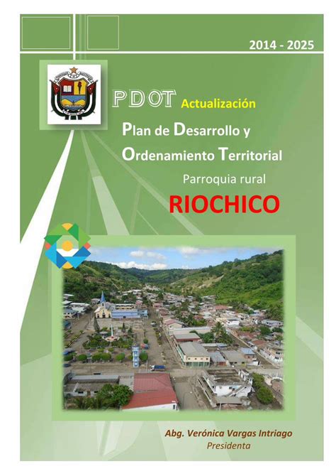 Pdf Plan De Desarrollo Y Ordenamiento Territorial · Pdot Plan De