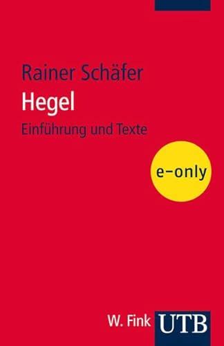 9783825234393 Hegel Einführung Und Texte Studium Philosophie