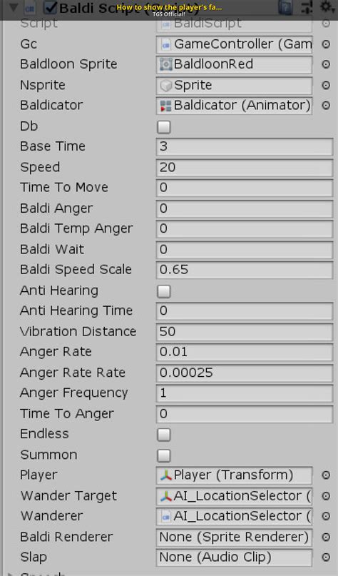 How To Show The Players Face Like Raldi Tutorial For Baldis Basics