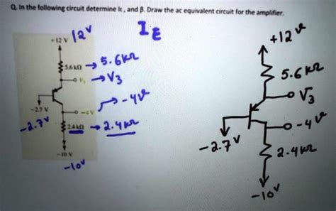 Solved Draw The Ac Equivalent Circuit Pleasealso If Its Blurry It