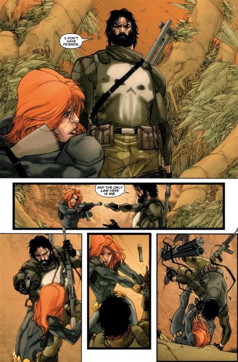 Punisher Vs Black Widow Hand 2 Hand Battles Comic Vine