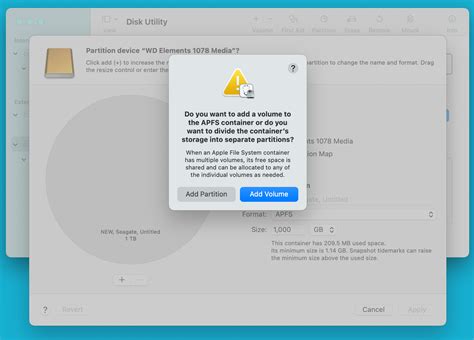 how to resize or partition create new volume on ssd on mac