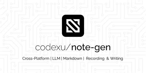 github codexu note gen a cross platform markdown note taking