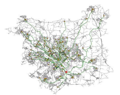 routing shortest path analysis in python and qgis — callum scoby