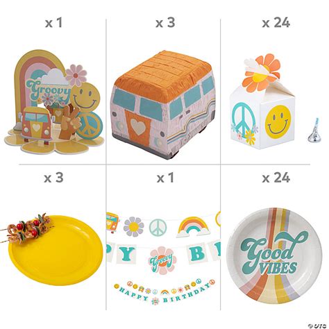 Ultimate Groovy Party Decorating Kit For 24