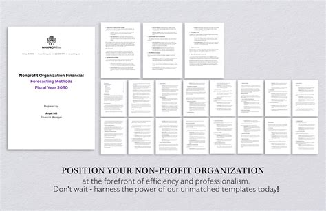 Nonprofit Organization Financial Forecasting Methods Template In Word