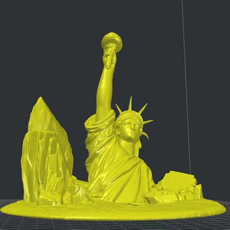 Statue Of Liberty From Planet Of The Apes 3D Print STL Model 3D Model