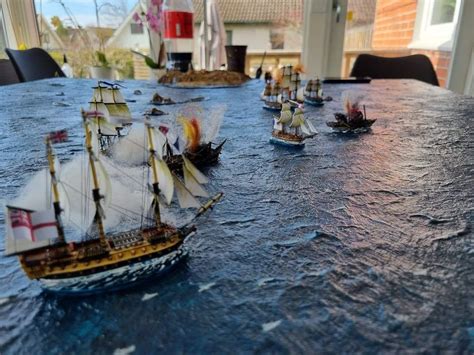 Model Ships On Table