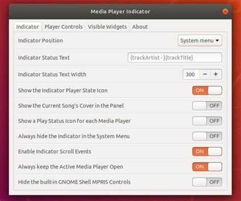 Enable Media Player Controls In System Tray Menu In Ubuntu UbuntuHandbook