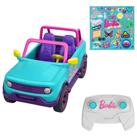 Barbie Rc Suv Battery Powered Toy Truck With Remote Control