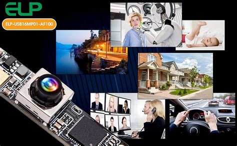 Elp 16mp Autofocus Camera Module Support Microphone 100degree Non Distortion Wide Angle Super