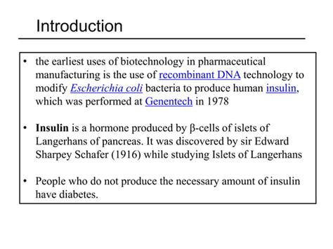 Insulin Production By Genetic Engineering Pptx