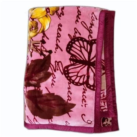 Pink Single Bed Mink Blanket Size Singe At Rs 200kg In Panipat Id