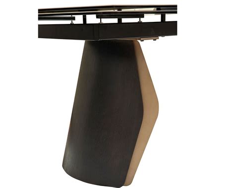 Matesse Ceramic Gold Expandable Dining Table